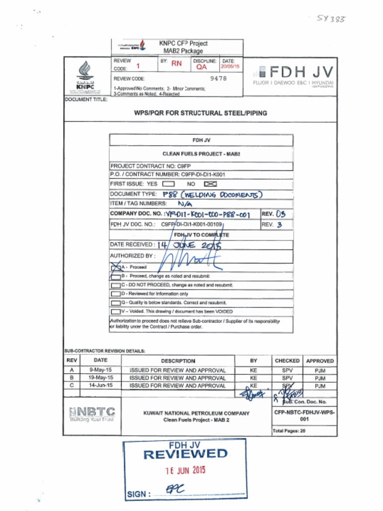 Gtaw + Smaw Cs (Wps and PQR) | PDF