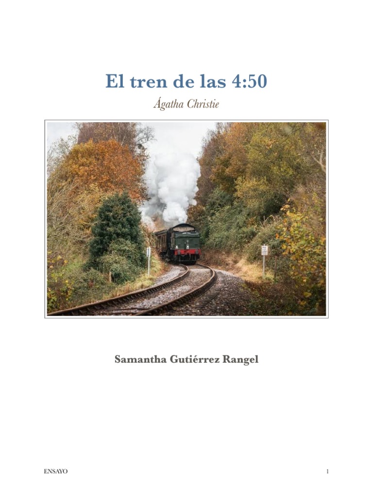 El Tren de Las 4-50 | PDF | Agatha Christie | Novelas