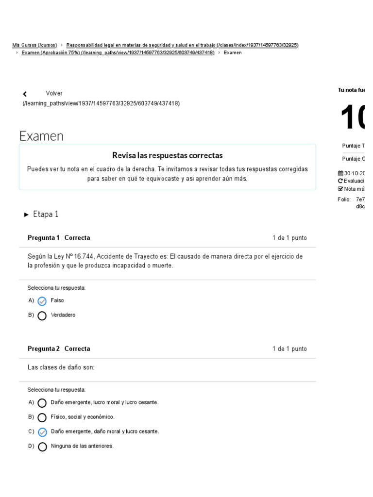 Capacitación ACHS - EClass Respnsabilidad | PDF