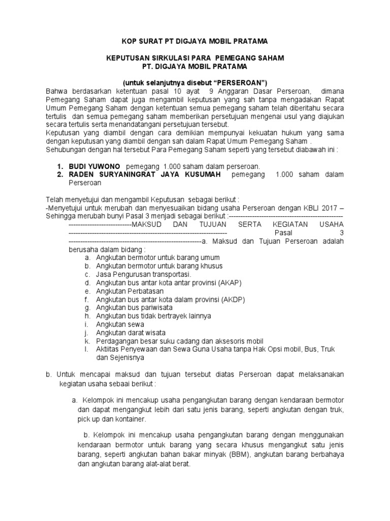 Sirkulasi PT - Digdaya Okt 2020-1 | PDF