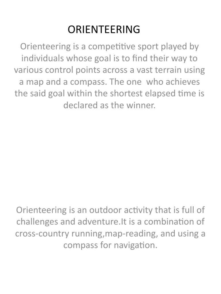 ORIENTEERING | PDF | Compass | Map