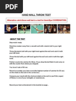 Hand-Eye Coordination Test Guide | PDF