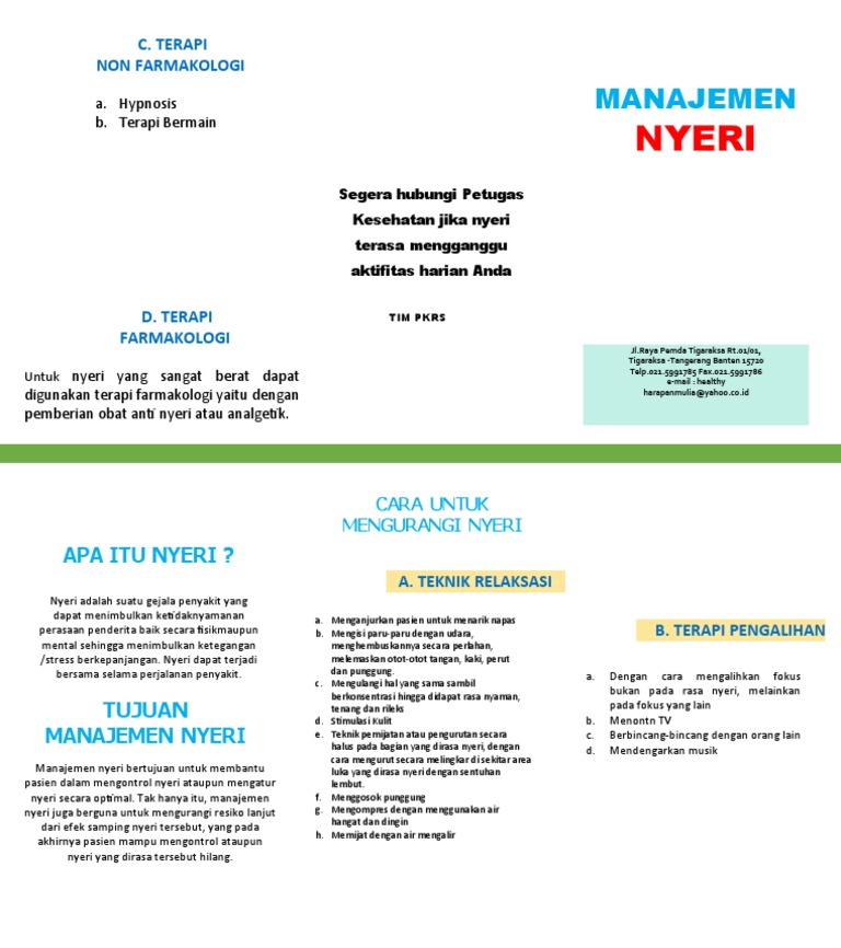 LEAFLET Manajemen Nyeri | PDF