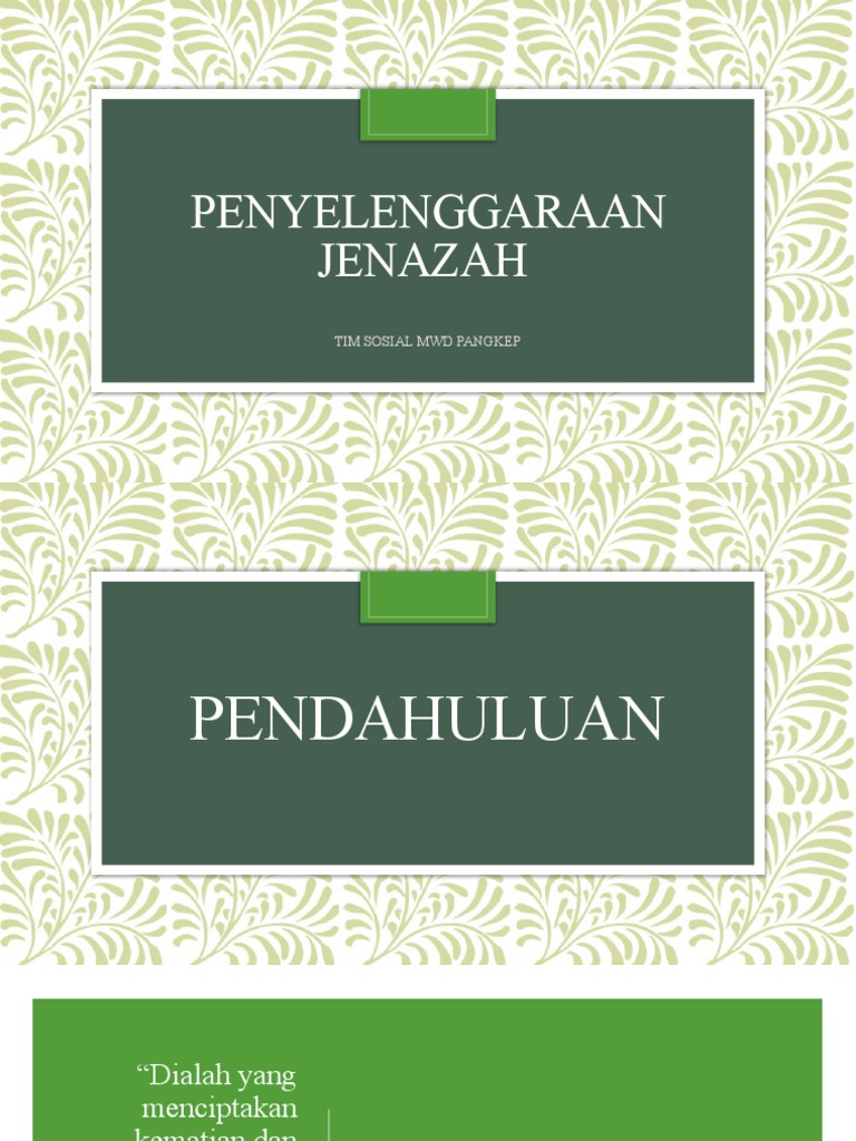 Penyelenggaraan Jenazah | PDF
