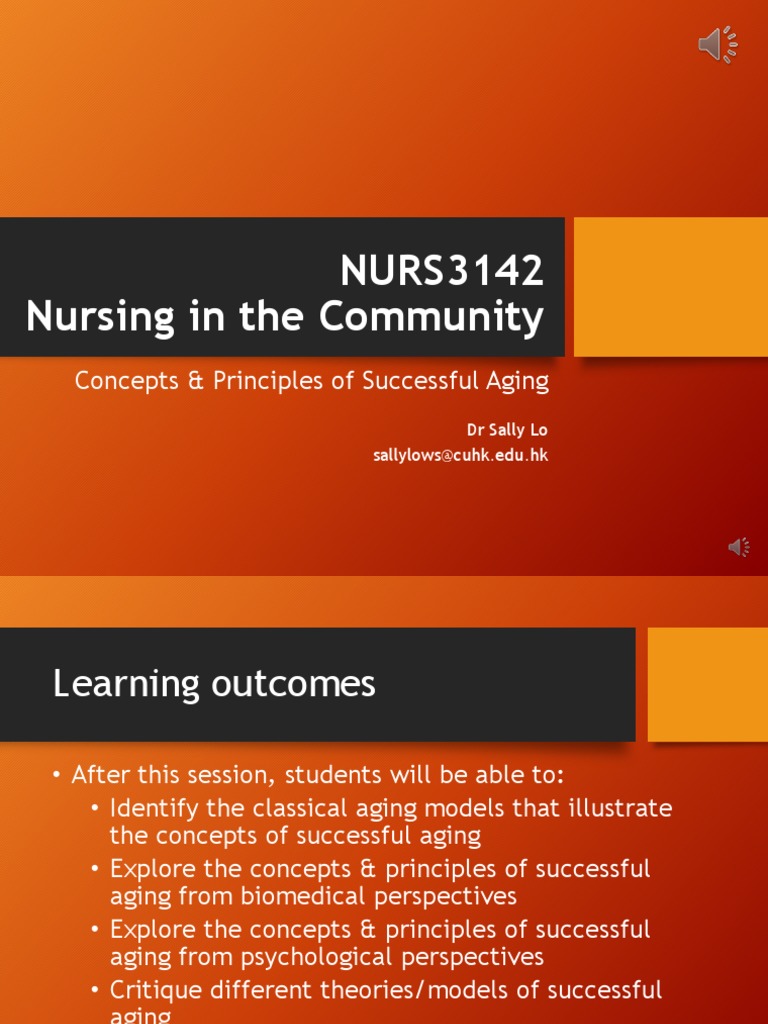 Concepts and Principles of Successful Ageing | PDF | Ageing | Old Age