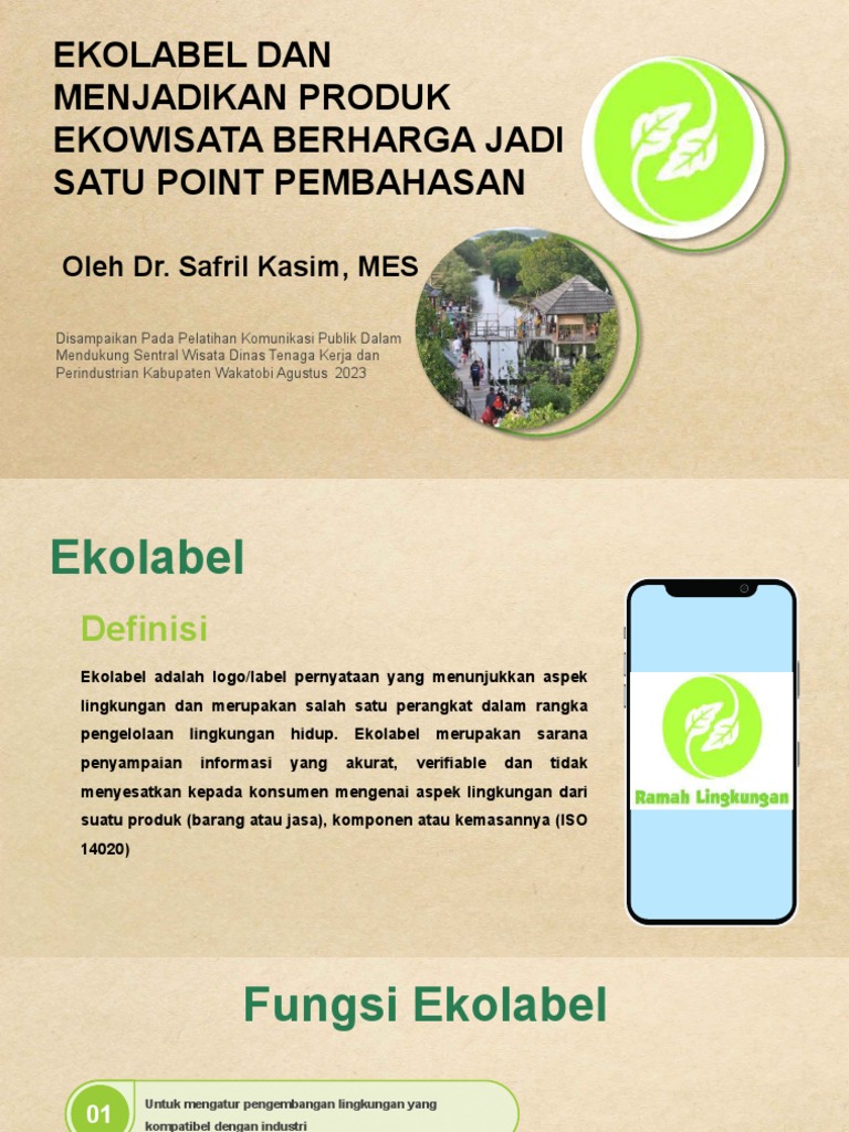 Ekolabel Dan Produk Ekowisata | PDF