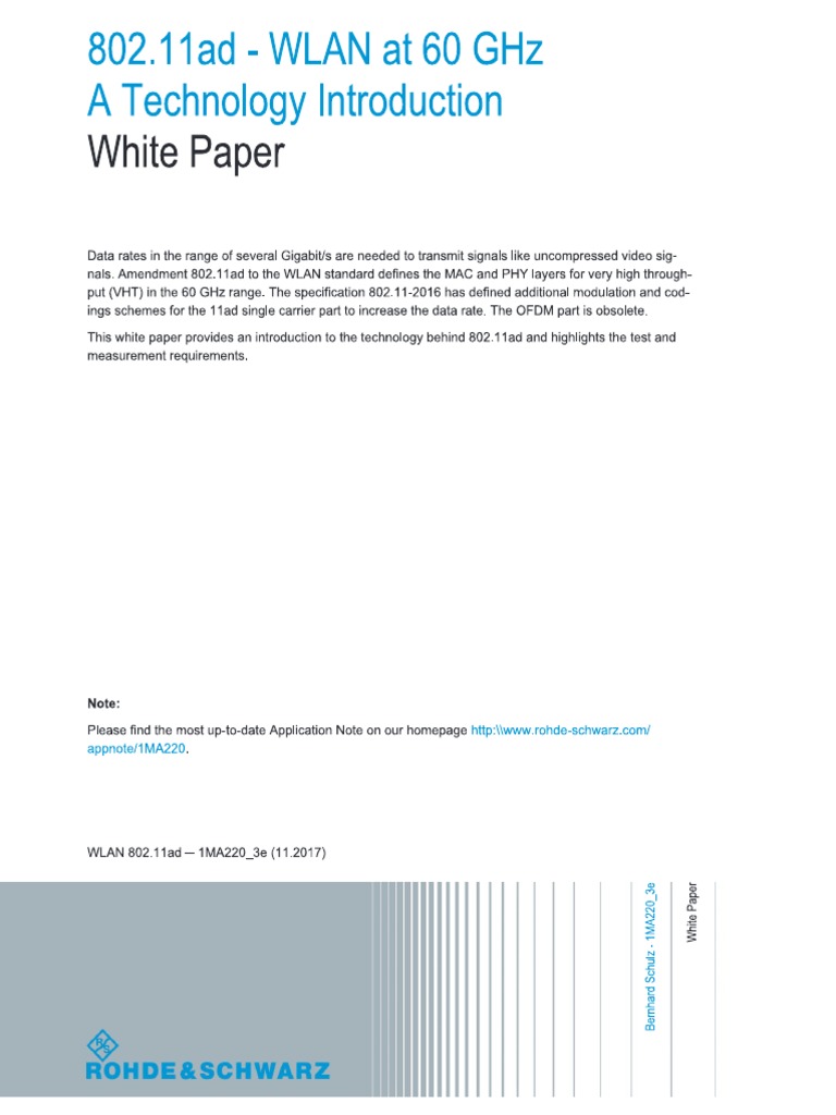 802.11ad Tech White Paper | PDF