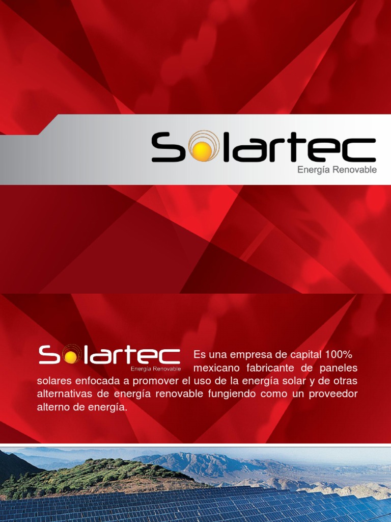 Solartec Presentacion General | Fotovoltaica | Energía solar