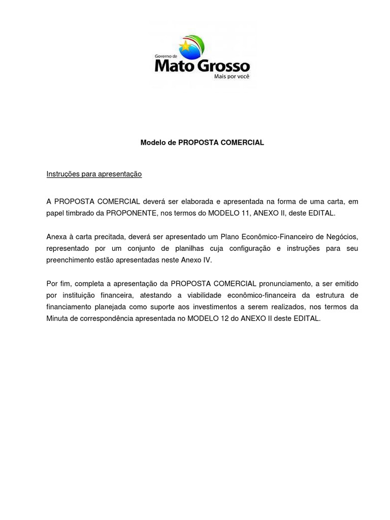 Modelo de PROPOSTA COMERCIAL | PDF | Impostos | Valor Presente líquido