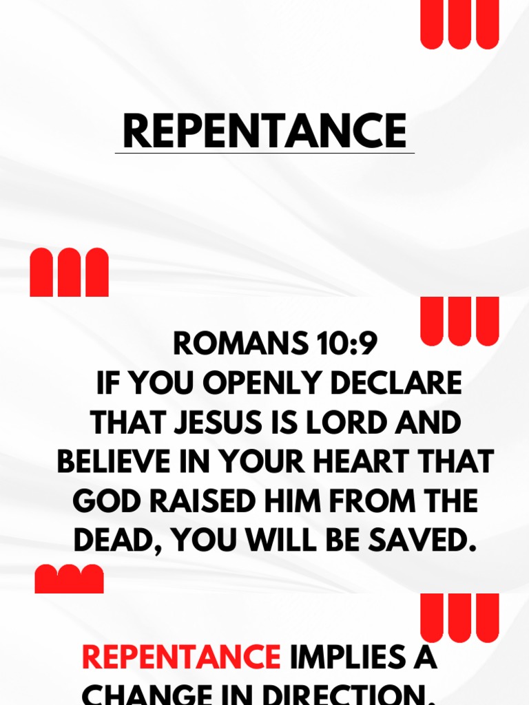 Repentance | PDF