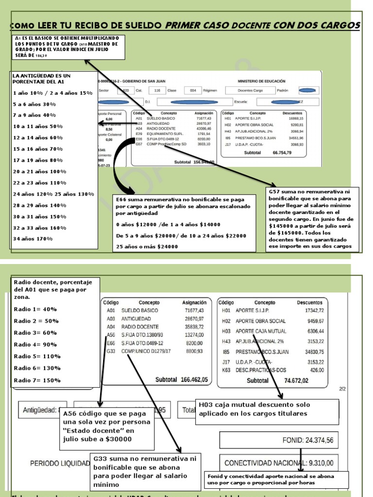 Como Leer Tu Recibo De Sueldo Pdf Porcentaje