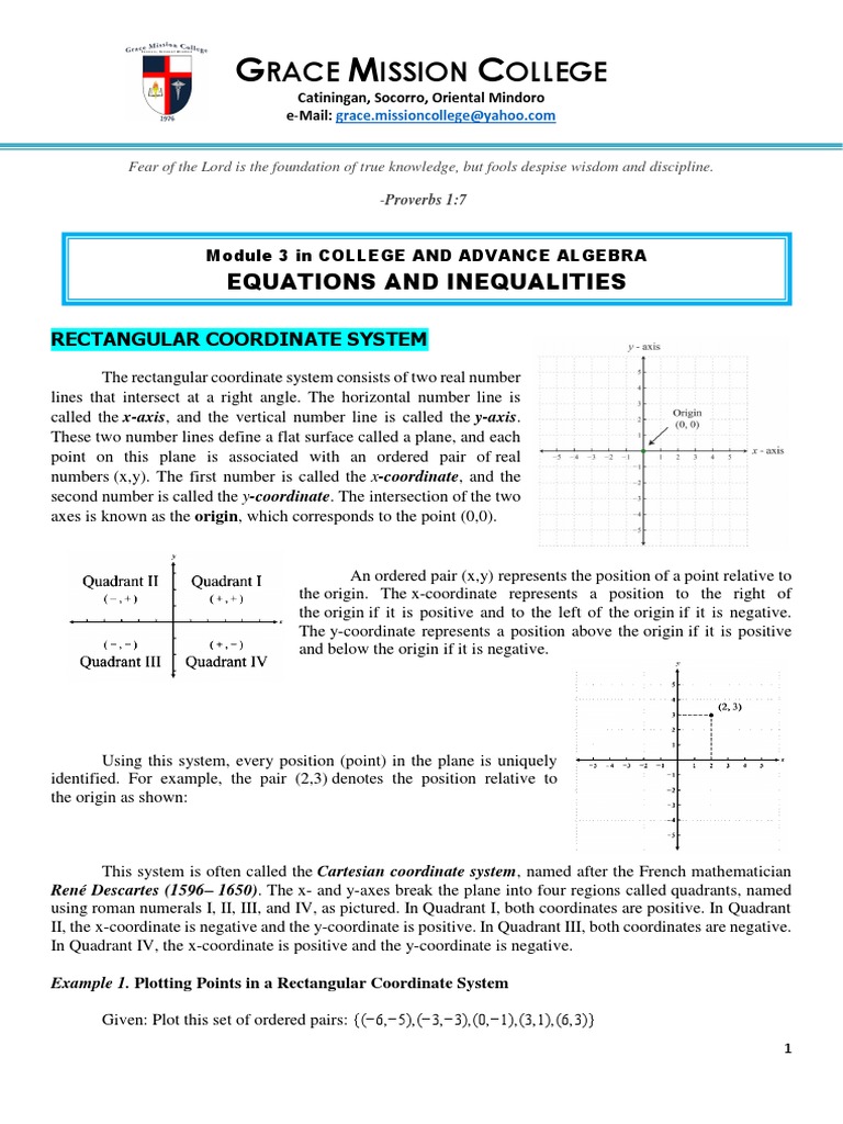 Module 3 College and Advance Algebra | PDF
