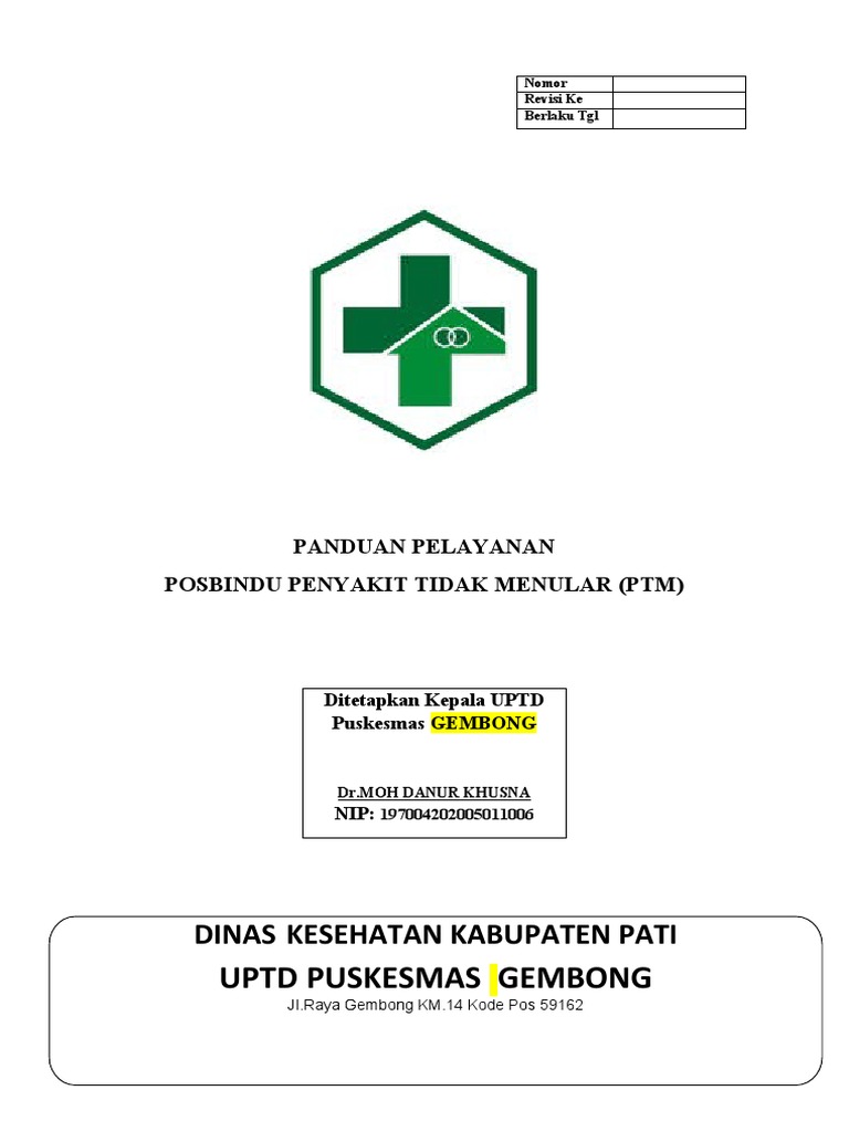 Panduan Posbindu Ptm Pdf