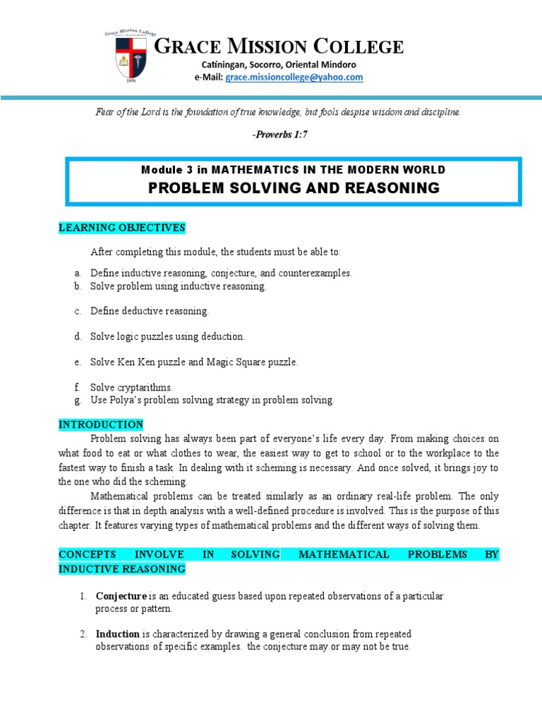 Module 3 Mathematics in The Modern World | PDF