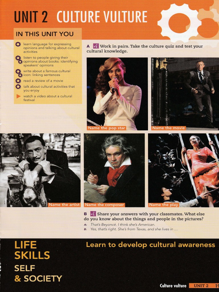 UNIT 2 TEXTBOOK (3) Culture Vulture | PDF