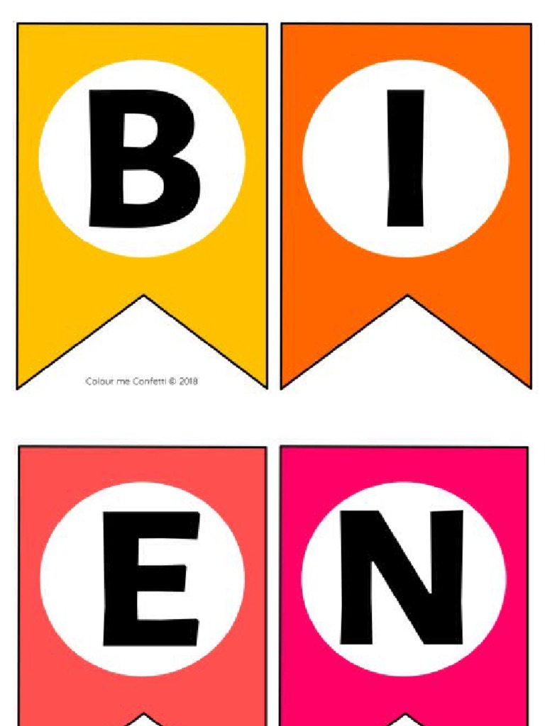 Banderines de Bienvenidos | PDF