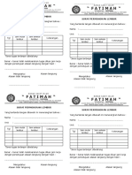 Contoh Form Lembur Karyawan | PDF