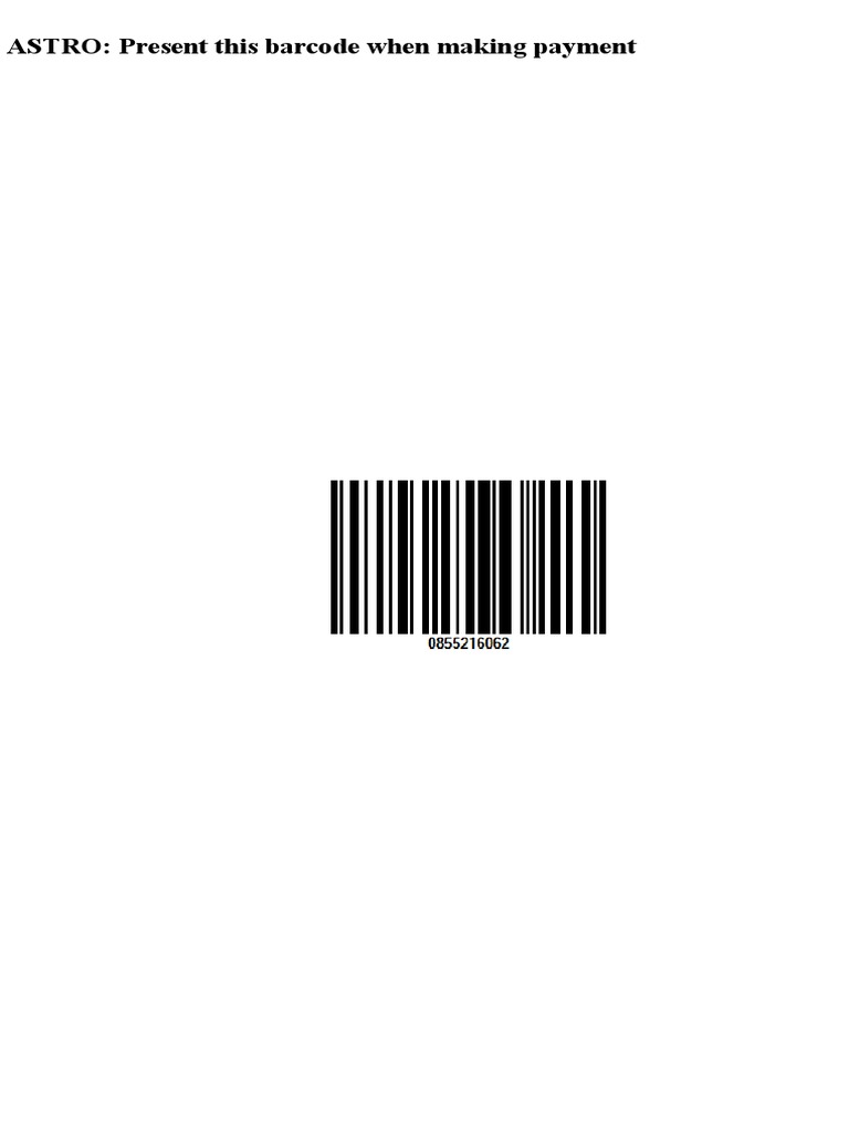 Astro Scan Barcode | PDF