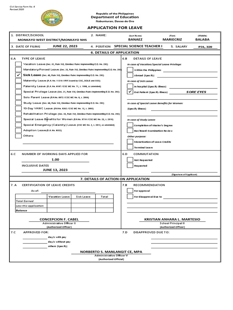 Leave Form | PDF | Parental Leave | Childbirth