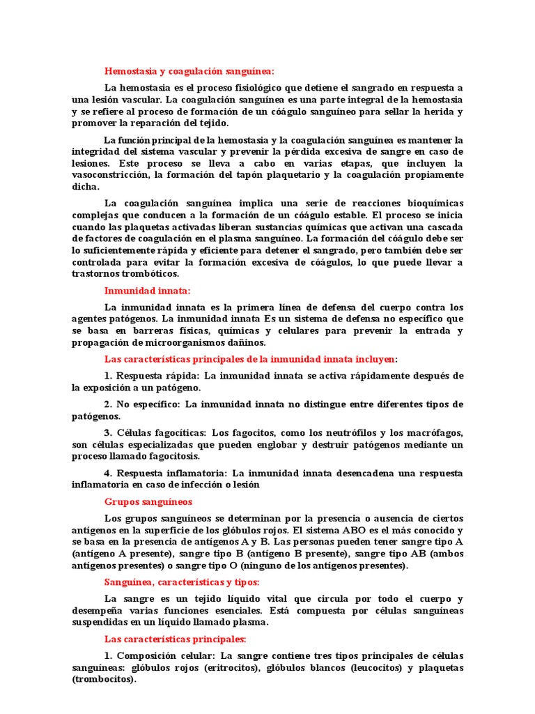 Antrop | PDF | Sangre | Sistema inmune innato