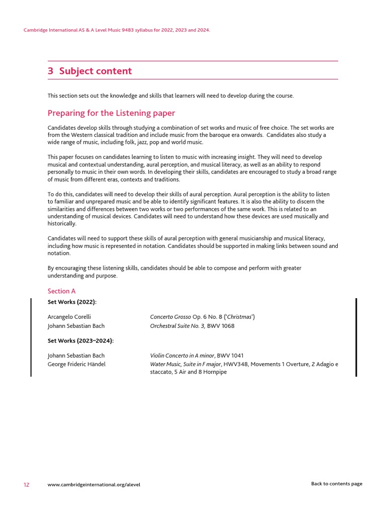 Igcse Music Glossary | PDF | Suite (Music) | Concerto