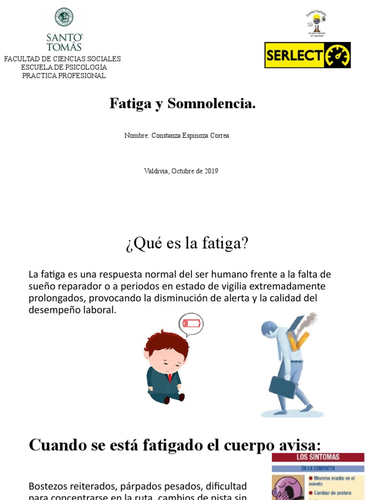 Fatiga y Somnolencia | PDF