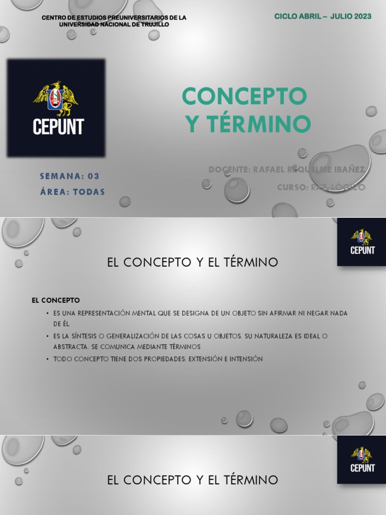 Concepto y Término en Lógica | PDF | Concepto | Gatos