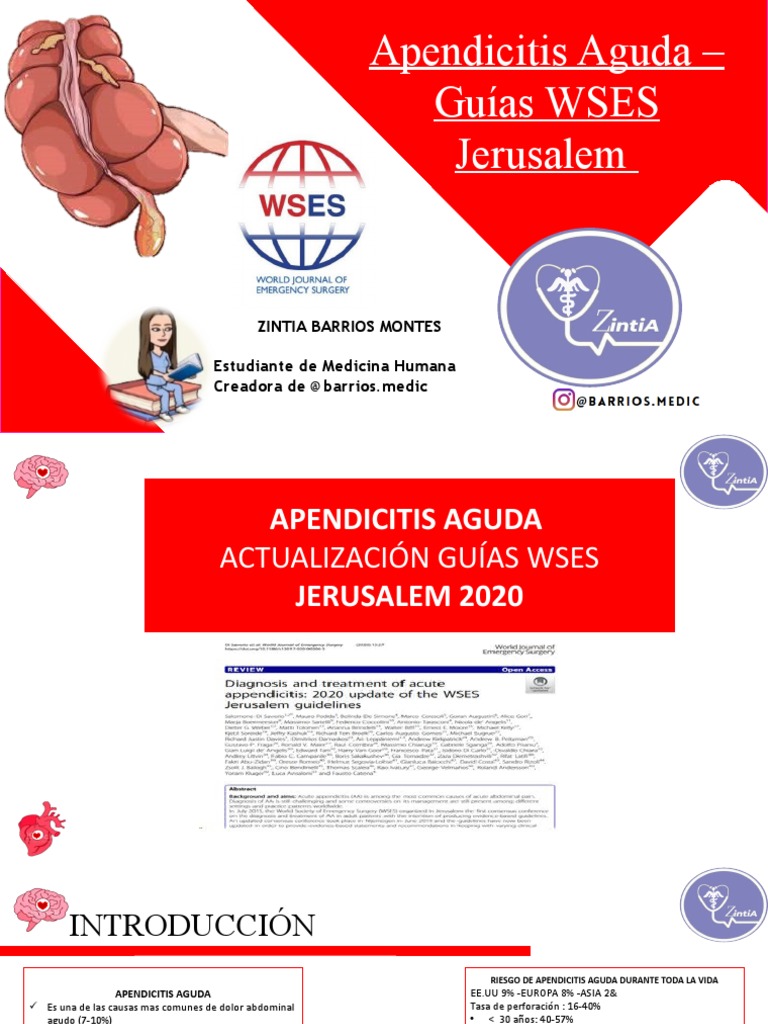 Apendicitis Aguda Guias WSES Jerusalem | PDF