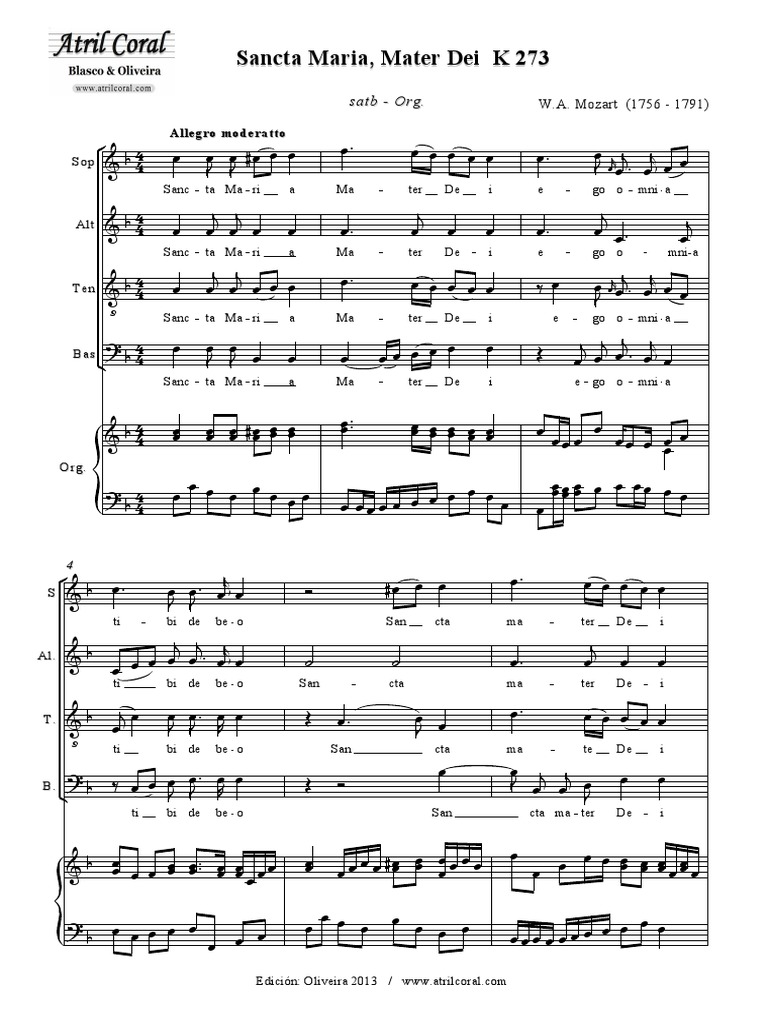 Sancta Maria Mater Dei | PDF