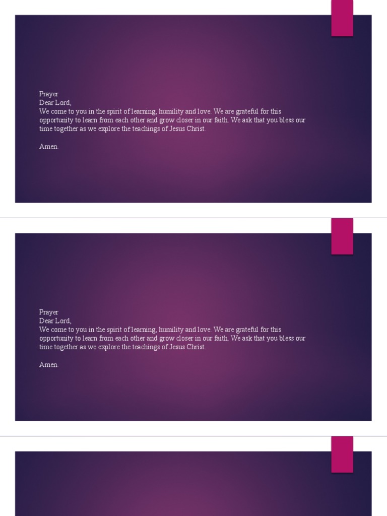 Opening Prayer | PDF