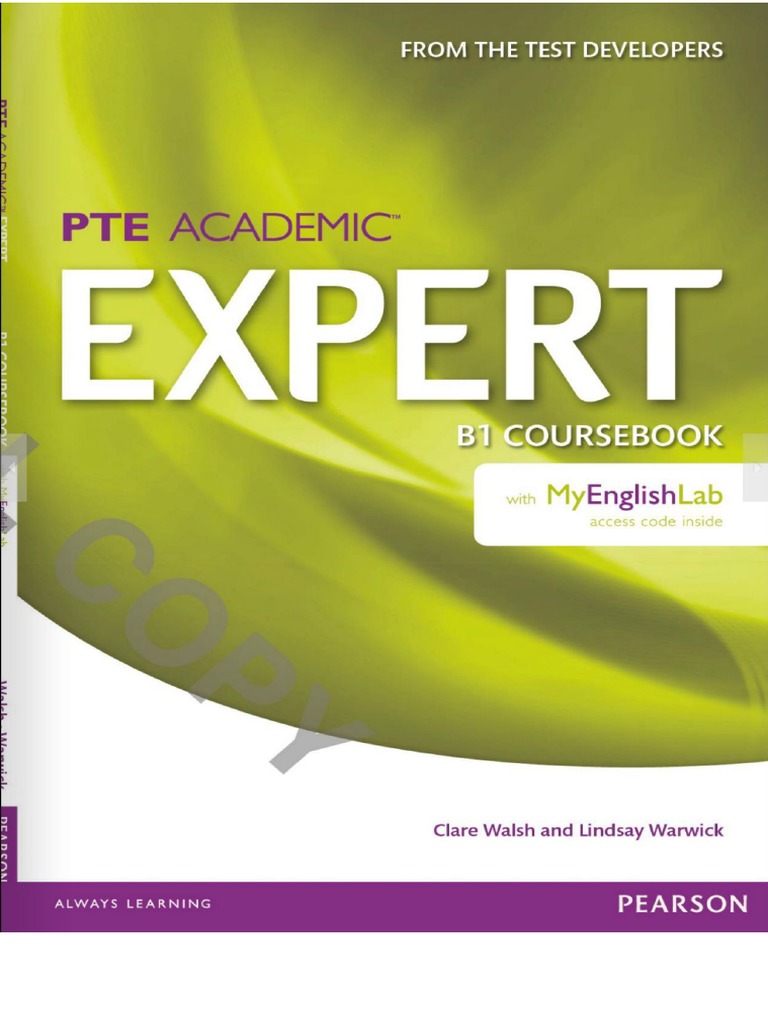 Walsh Clare Warwick Lindsay Pte Academic Expert b1 Coursebook and Plus End of The Book Is Xoming ...