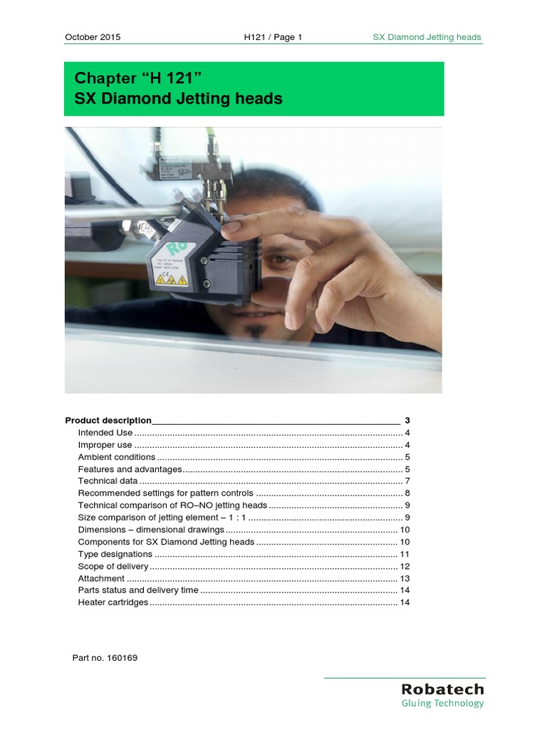 SX Diamond Jetting Heads Manual | PDF | Home & Garden