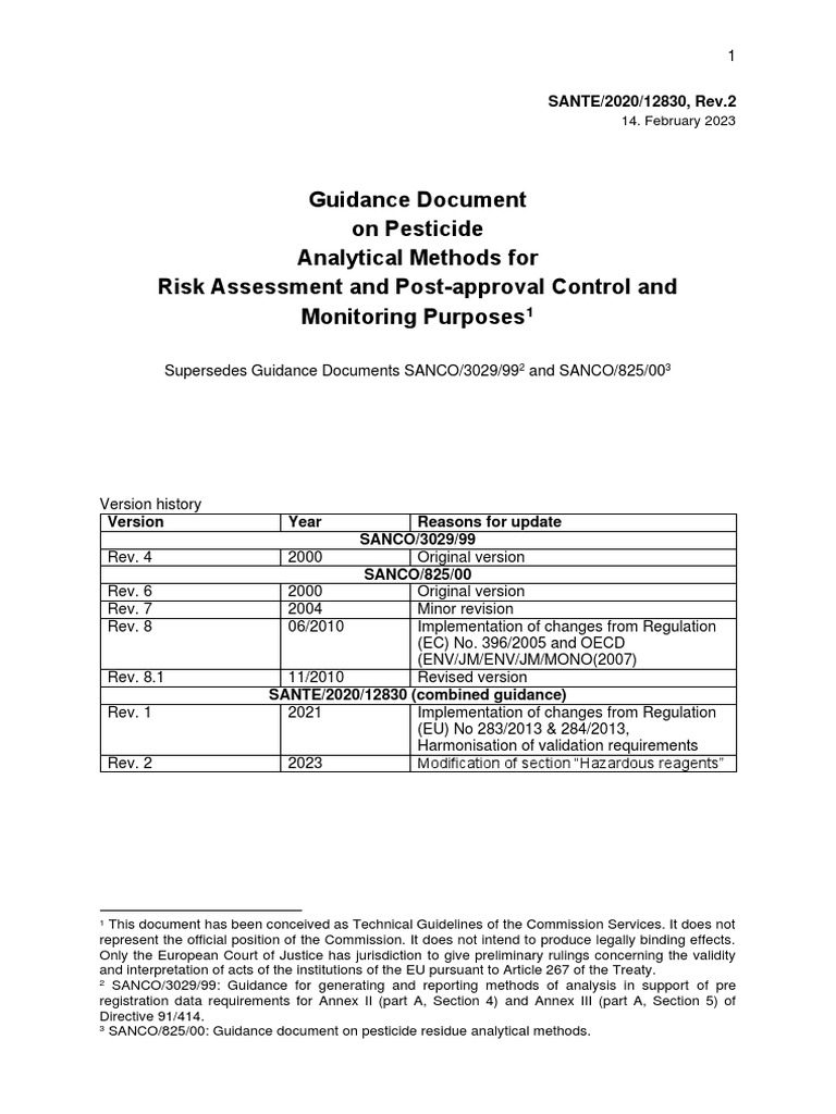 Pesticides Mrl Guidelines 2020-12830 | PDF