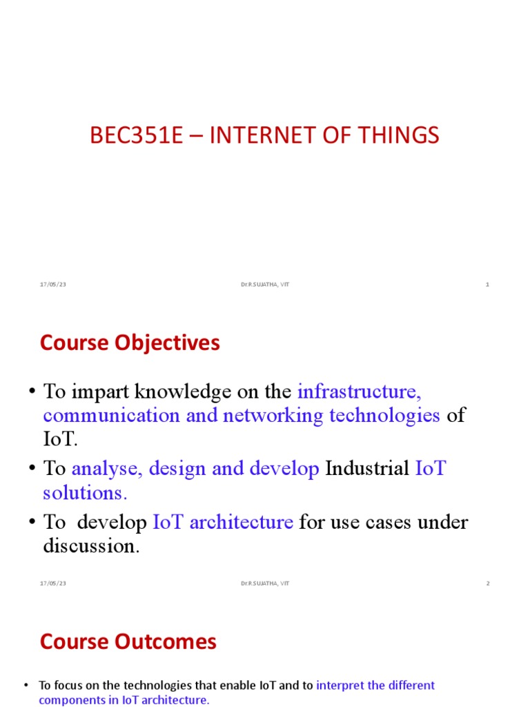 1-Module1 - IoT Emergence, Definition and Characteristics of IoT ...