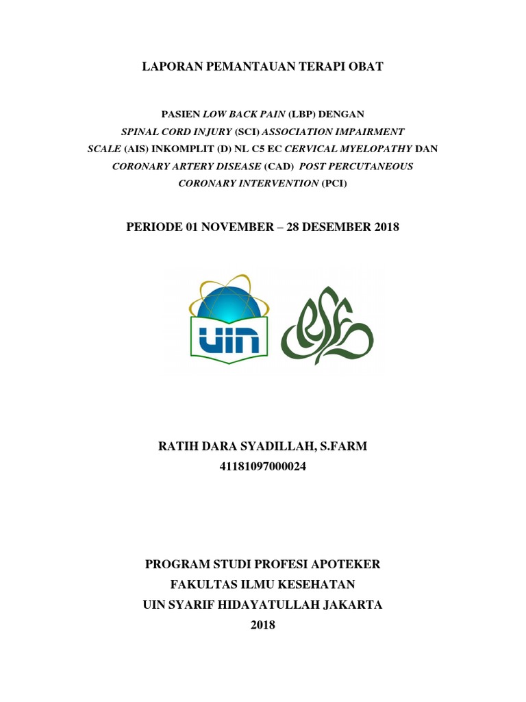 Laporan Pto - Ratih Dara - Rsup Fatmawati - Periode Nov-Des 2018 | PDF | Kesehatan Holistik ...