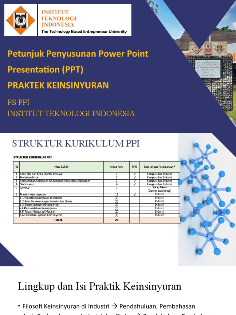 Petunjuk Penyusunan PPT Kolokium ITI | PDF