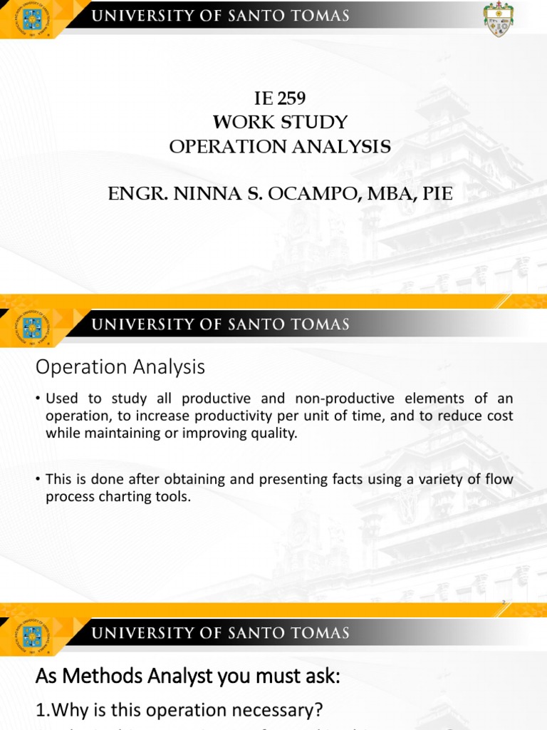 CHAPTER 4 - Operation Analysis | PDF