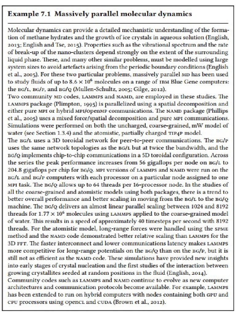 Parallel Molecular Dynamics | PDF