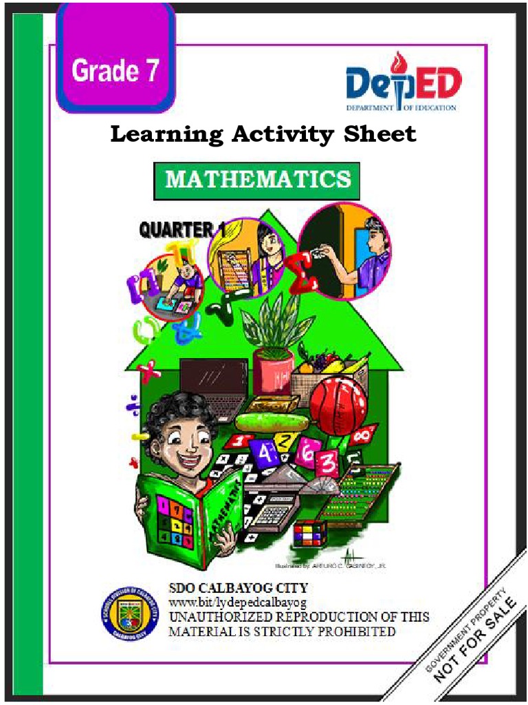 Math 7 LAS - Quarter 1 Week 5 | PDF