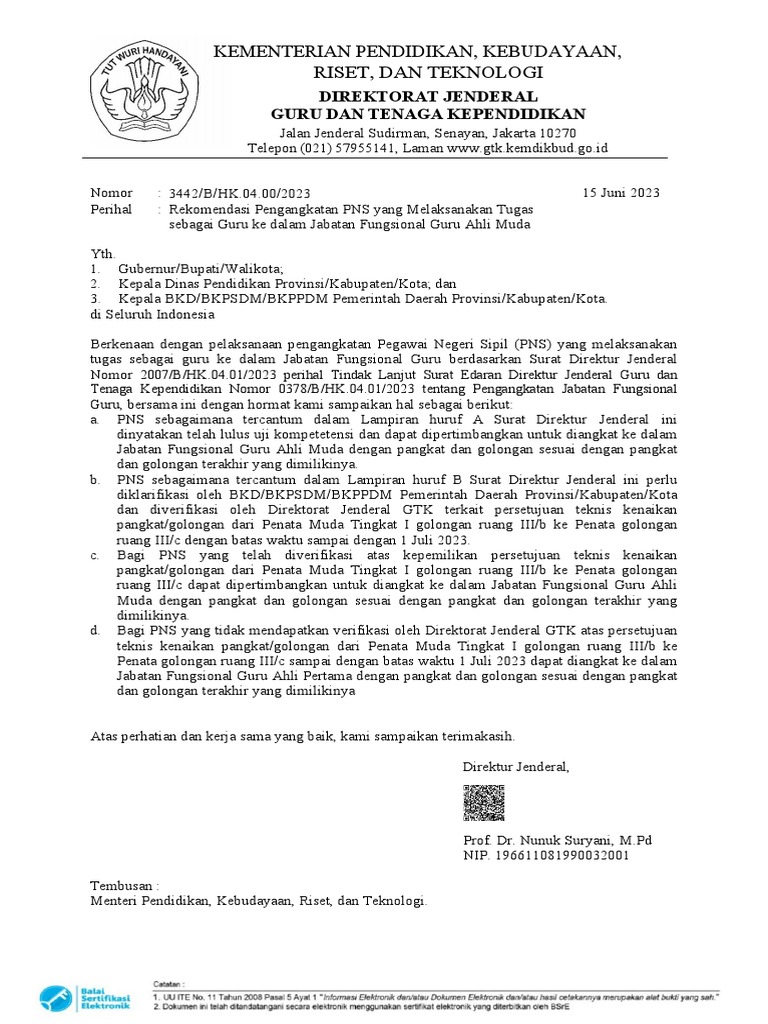 Surat Rekomendasi | PDF