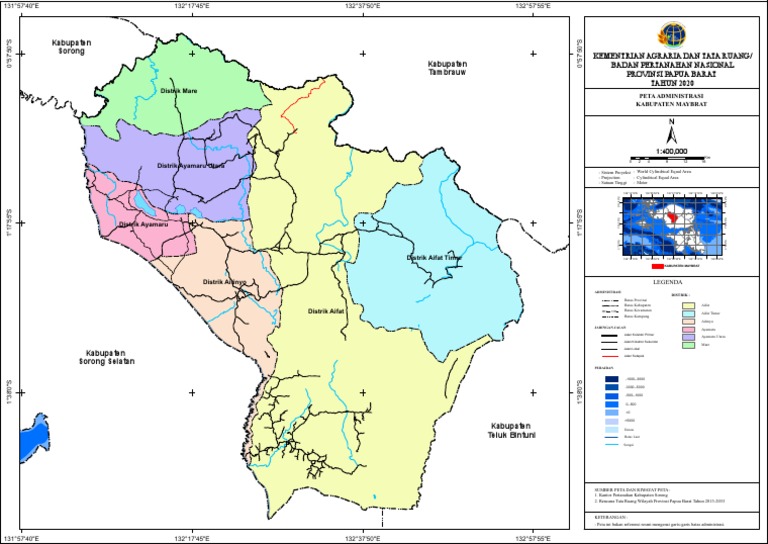 Peta Administrasi Kab Maybrat | PDF