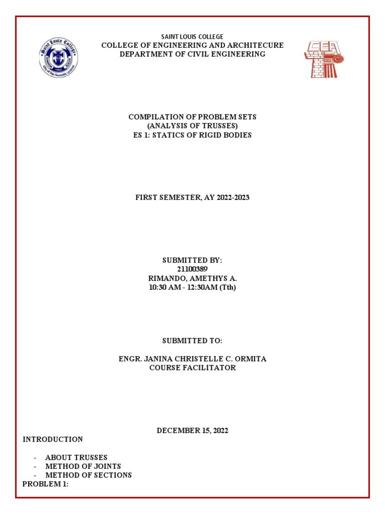 ES1-Compilation-of-Problem-Sets | PDF