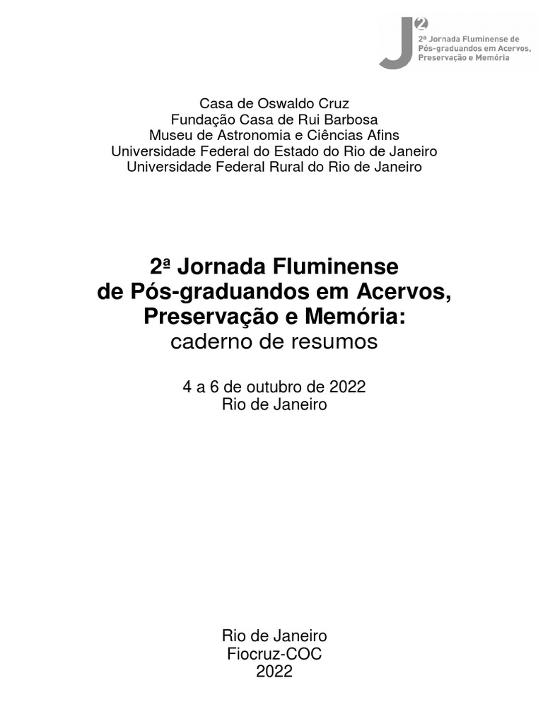 01 Giselle Araujo - Resumo Fio Cruz Final Formatado | PDF