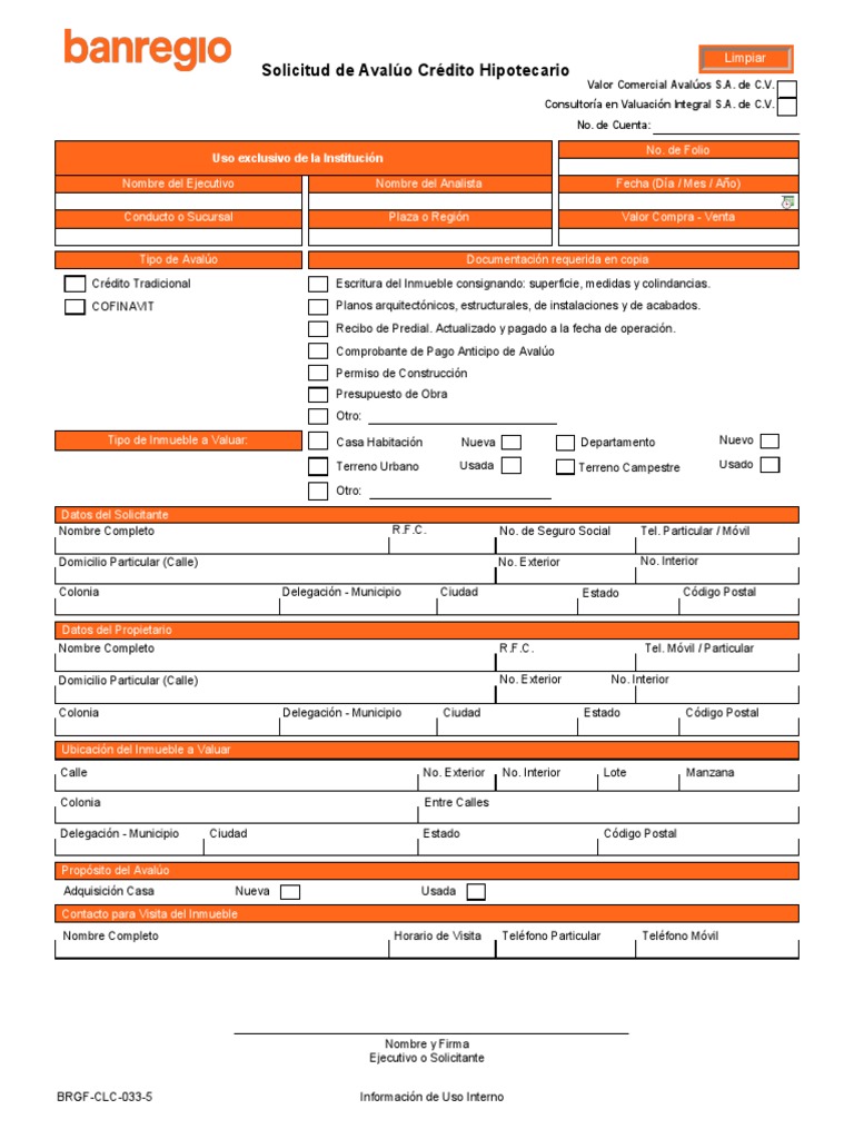 Solicitud Avaluo | PDF