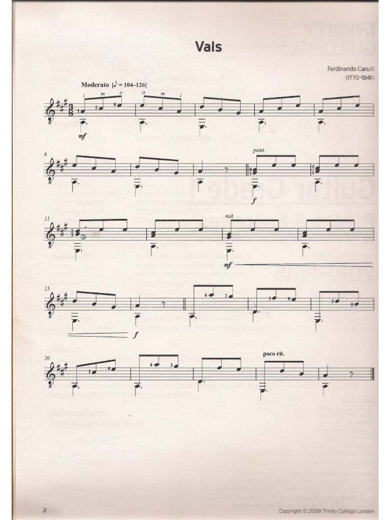 Vals Fernando Carulli | PDF