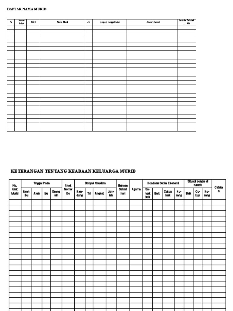 49 Absen Murid | PDF