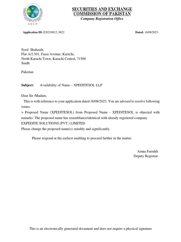 CNR Issue Resolution Letter For 20230815 - 9822 | PDF