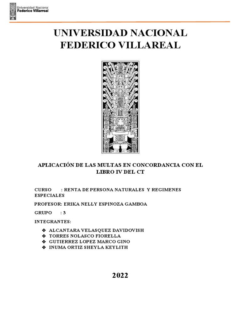 Tae 2 - Grupo N°3 | PDF | Multa (pena) | Impuestos