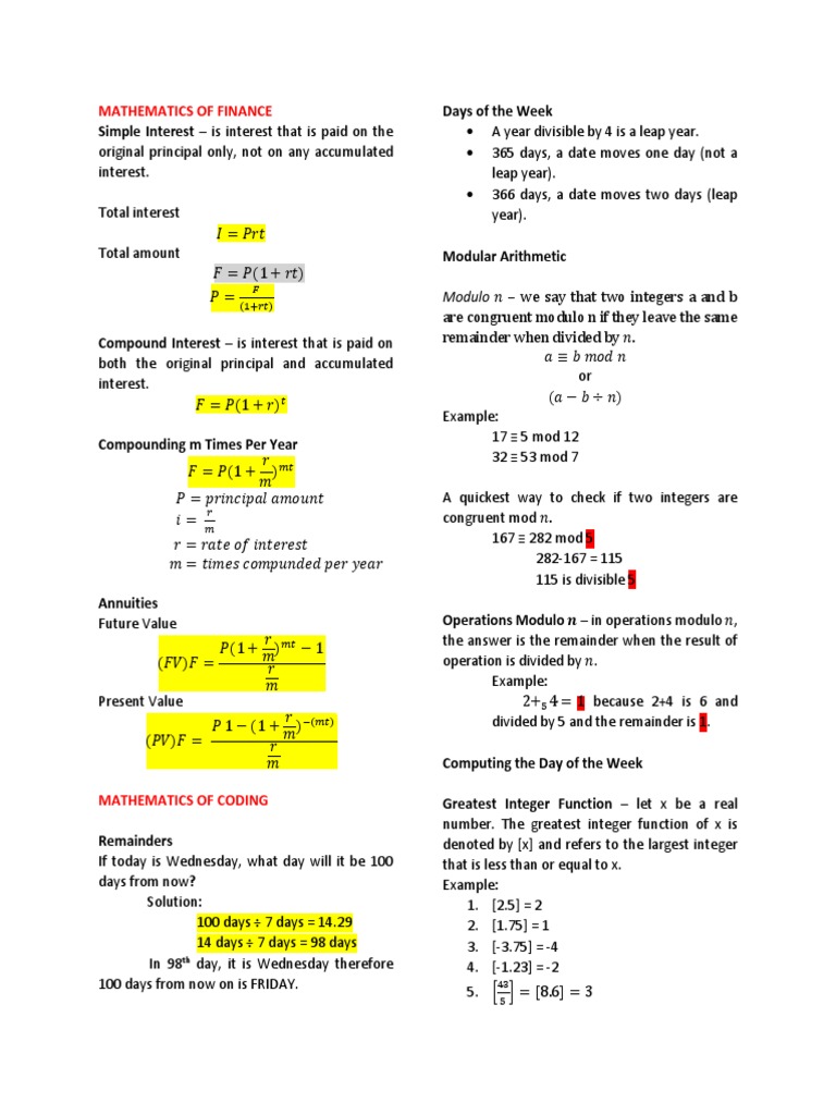 MMW Final Reviewer Labyu | PDF