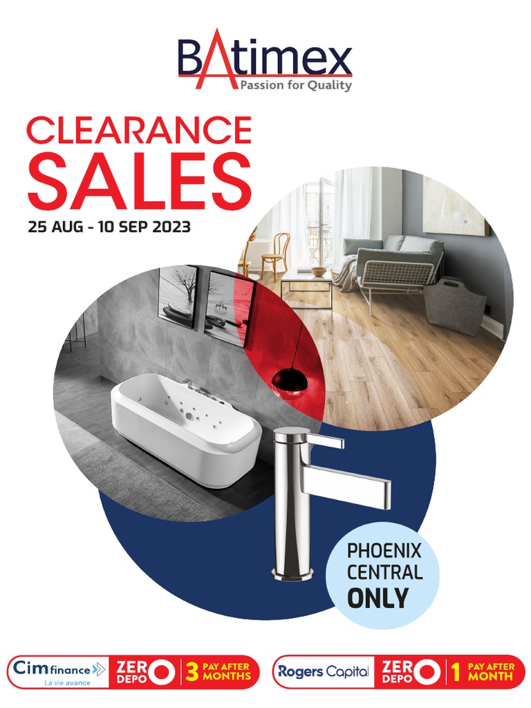 Passion For Quality - Batimex Clearance Sales | PDF